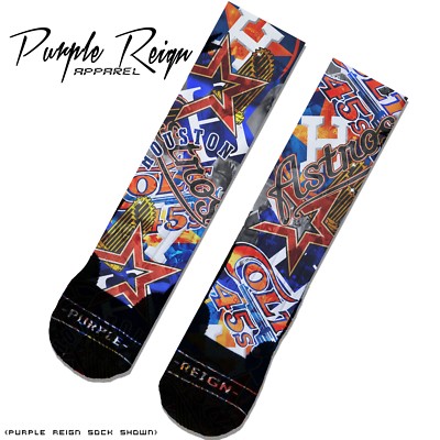 HOUSTON ASTROS WORLD SERIES CHAMPS 2017 Custom Premium Socks (ALL SZ ...