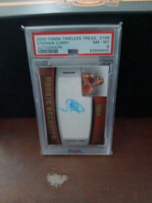 2009 PANINI TIMELESS TREASURES STEPHEN Curry Auto 36 Of 299 PSA 10 ...