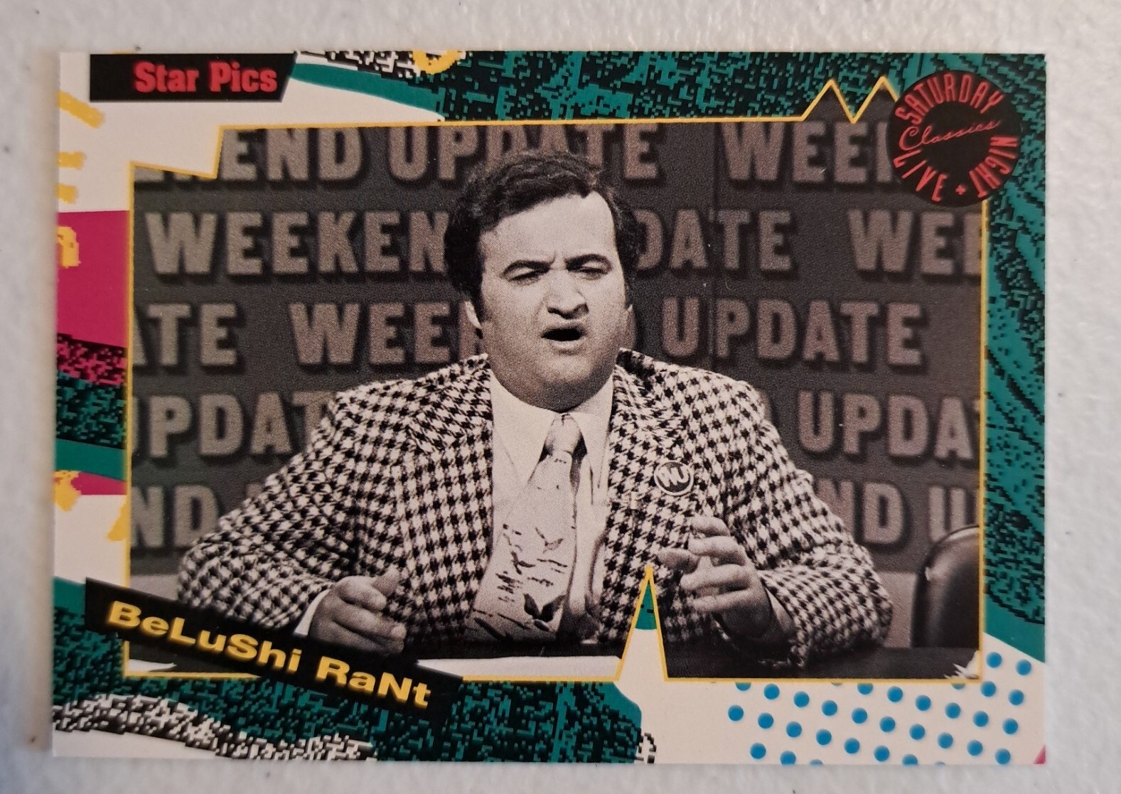 SNL Card 1992 Saturday Night Live Star Pics # 117 Belushi Rant But Nooo ...