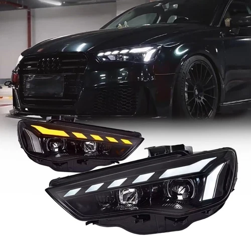 Pair LED Headlight Upgrade For Audi A3 2013-2016 Laser Projector DRL Head Lamps | eBay