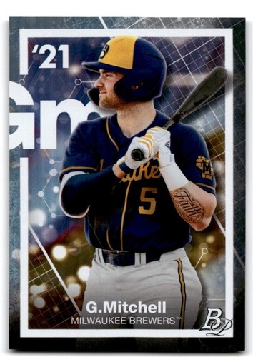 2021 Bowman Platinum Precious Elements Garrett Mitchell Milwaukee ...