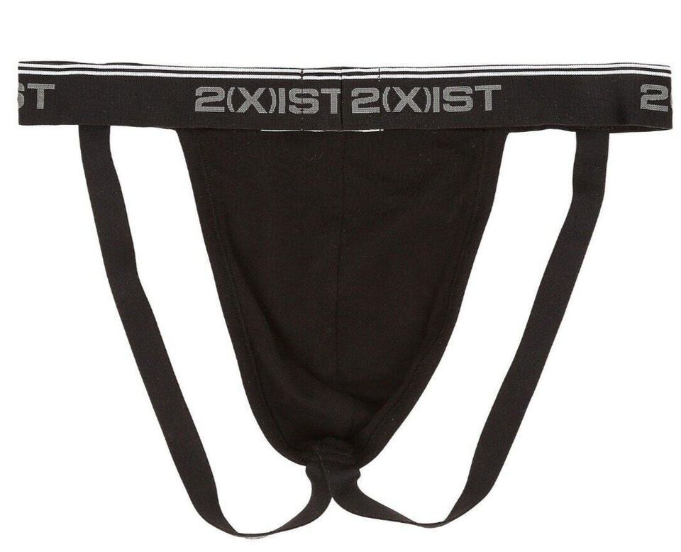 2(x)ist Black Cotton Stretch Athletic Jock Strap Size: Men's Medium. | eBay