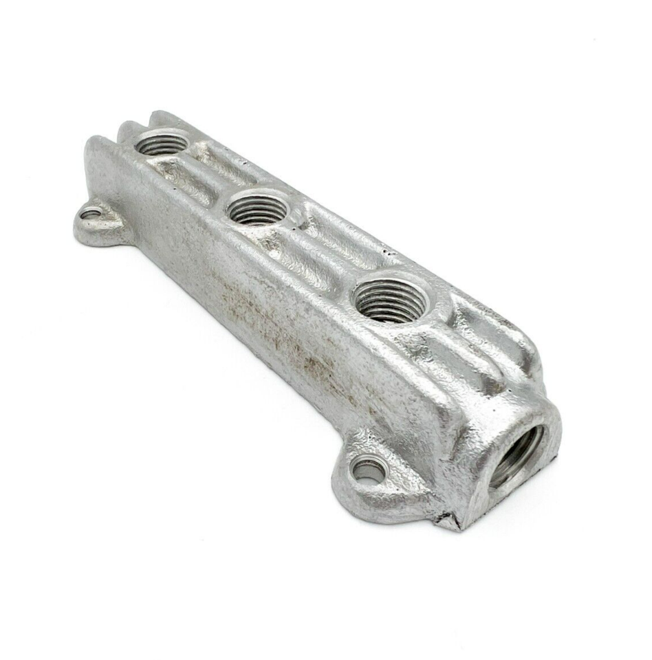 3 Port Unpolished Straight Finned Fuel Distribution Log / Block For Hot ...