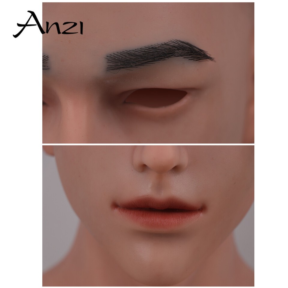 Silicone Realistic Handsome Young Man Mask Head Masks for Crossdresser ...