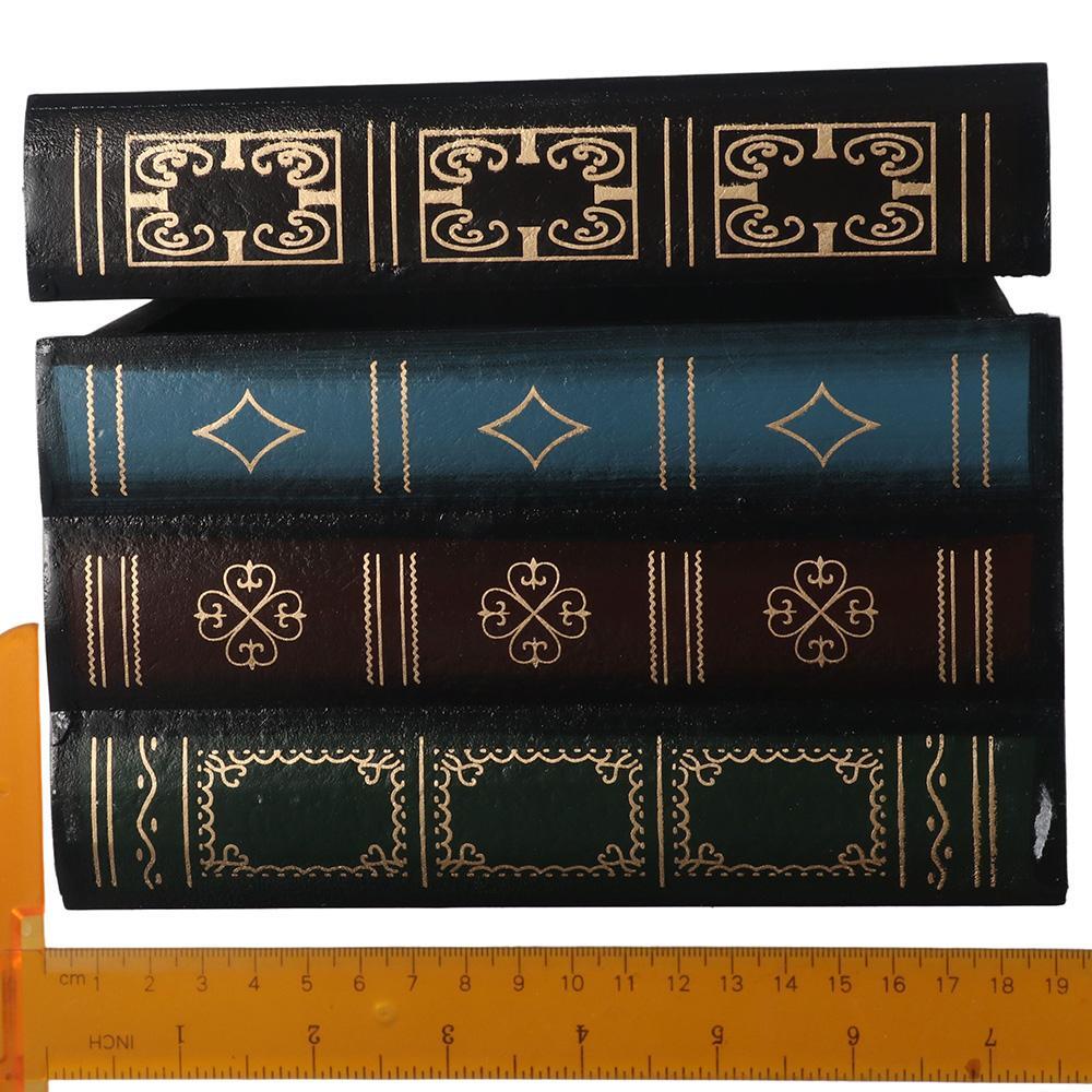 Book Shape Storage Box Multicolor Medicine Box Hide-a-Spare-Key Travel ...