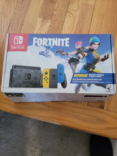 Nintendo Switch Fortnite Wildcat Console Bundle - Yellow/Blue - NO CODE ...