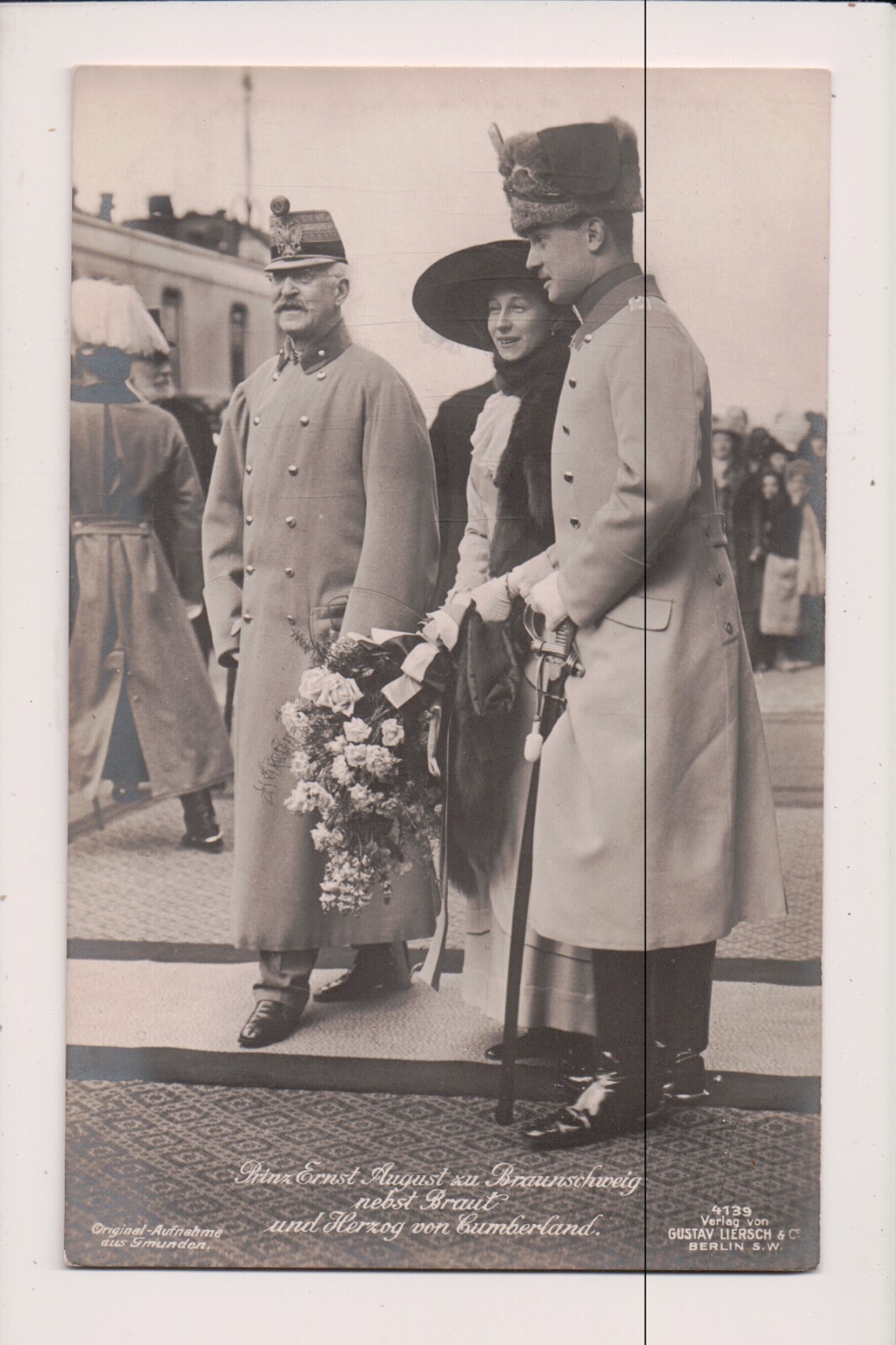 Vintage Postcard Ernest Augustus, Duke of Brunswick & Princess Victoria ...