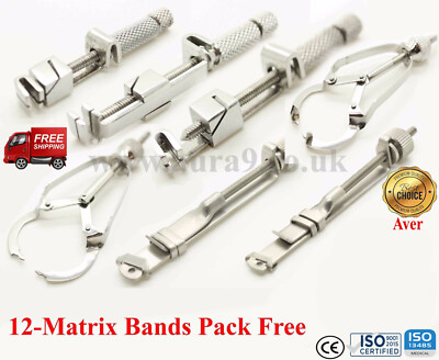 1 Pack of Dental Matrix Retainer Siqveland, Tofflemire, Ivory, Free 12 ...