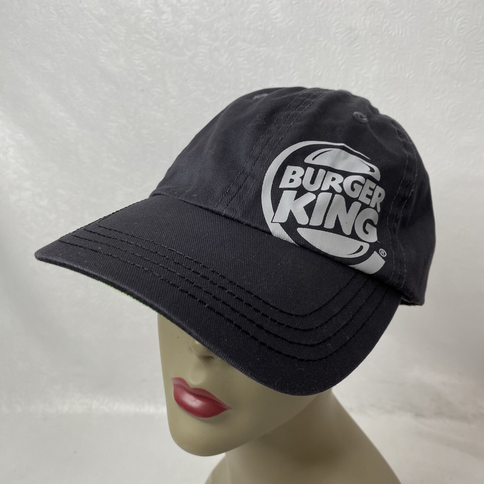 Burger King Employee Uniform Crew Black Cap Hat Adjus… - Gem