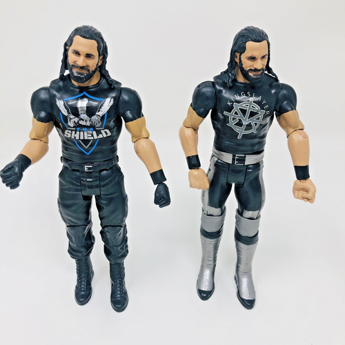 WWE 2017 Seth Rollins 7" Action Figure Lot of 2 The Shield and ...