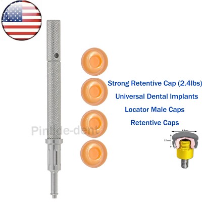 US Universal Implant Retention Caps 2.4lbs Insertion Extraction Remove ...