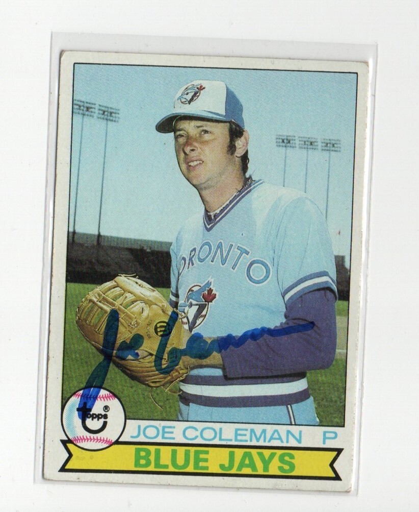JOE COLEMAN TORONTO BLUE JAYS 1979 TOPPS IP/TTM AUTOGRAPH AUTO | eBay