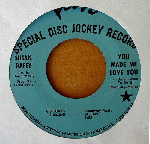 NORTHERN SOUL - SUSAN RAFEY - YOU MADE ME LOVE YOU - VERVE 45 - BLUE ...