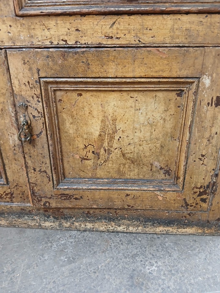 Antique Distressed Chippy Paint Cupboard / Sideboard | eBay UK