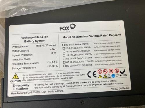 Fox ESS Mira BMS New other lot 1 | eBay