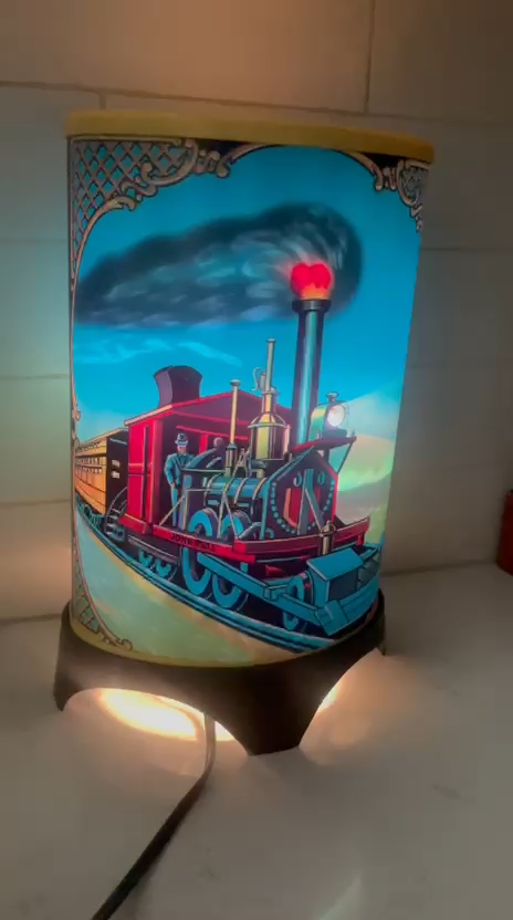 Vintage 1958 L A Goodman Railroad Locomotive Train Motion Lamp . | eBay