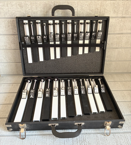MALMARK 25 Note Choir Chime Set 2 Octave Set w/ Carrying Case ~ Made in ...