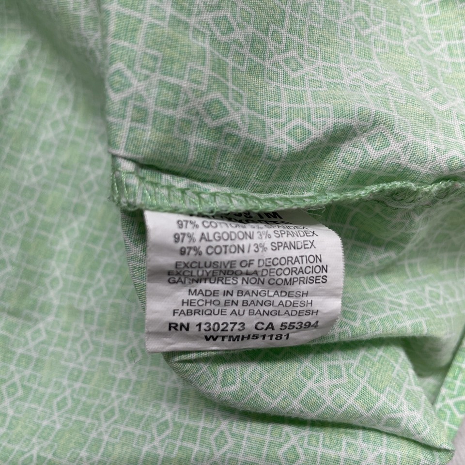 Wrangler Twenty X Competition Adv Comfort Western Shirt Mens XXL Green ...