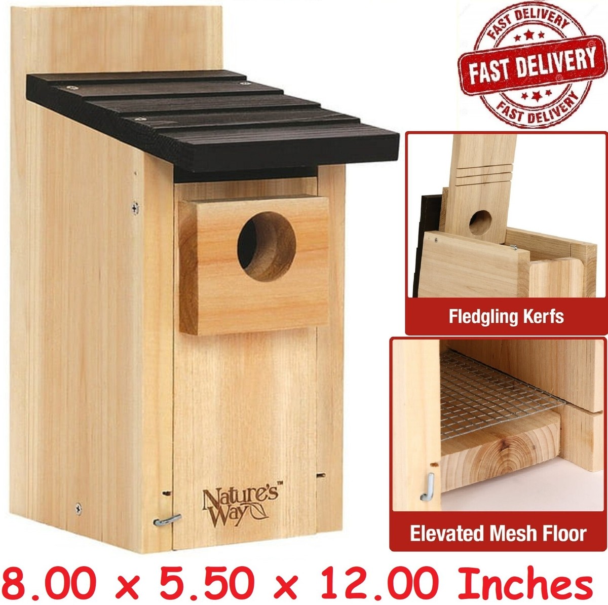 Cedar Bluebird House Audubon Cedar Bluebird House With Pole And Hole