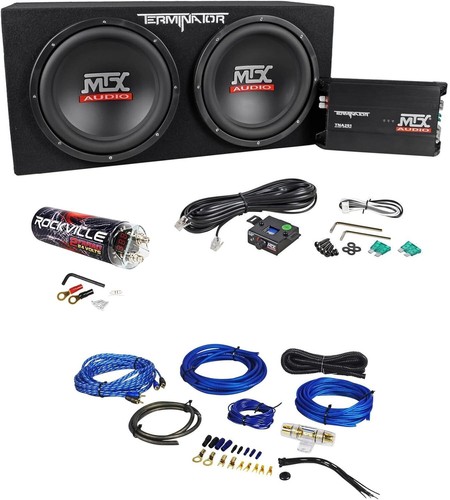 MTX Audio TNP212D2 12" Terminator Dual Subwoofer Amplifier Bass ...