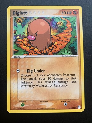 Diglett EX FireRed & LeafGreen 61/112 Regular Common Pokemon Trading ...