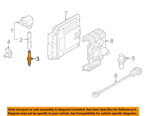 AUDI OEM 15-18 A3 Quattro 2.0L-L4 Ignition-Spark Plug 06K905601L | eBay