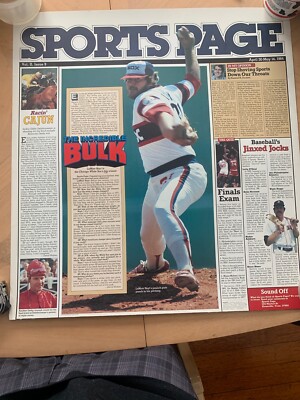 1984 sports page Chicago White Sox Lamar Hoyt Poster | eBay