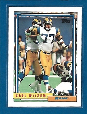 1992 Topps Football Karl Wilson #546 Los Angeles Rams | eBay