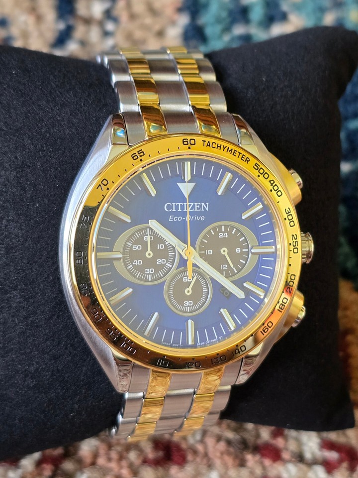 Citizen Blue Dial Sapphire Crystal Chronograph Date Men's Watch CA4544 ...