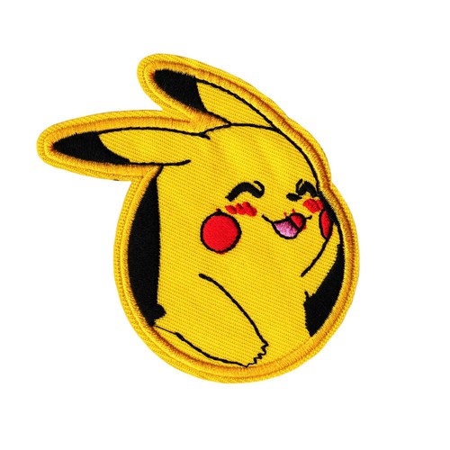 Adorable Pikachu Embroidered Iron On Patch Yellow Pokemon | eBay