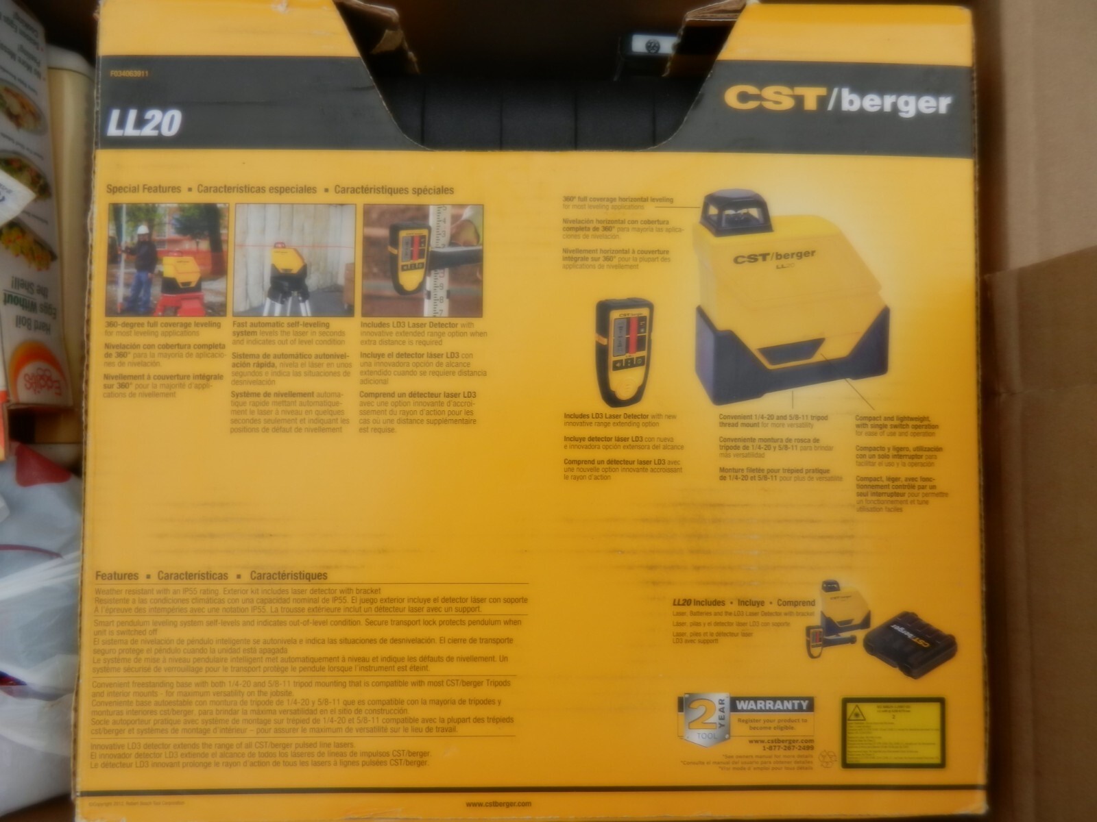 CST/berger LL20-RT Self-Leveling 360 Degree Exterior Laser for sale ...