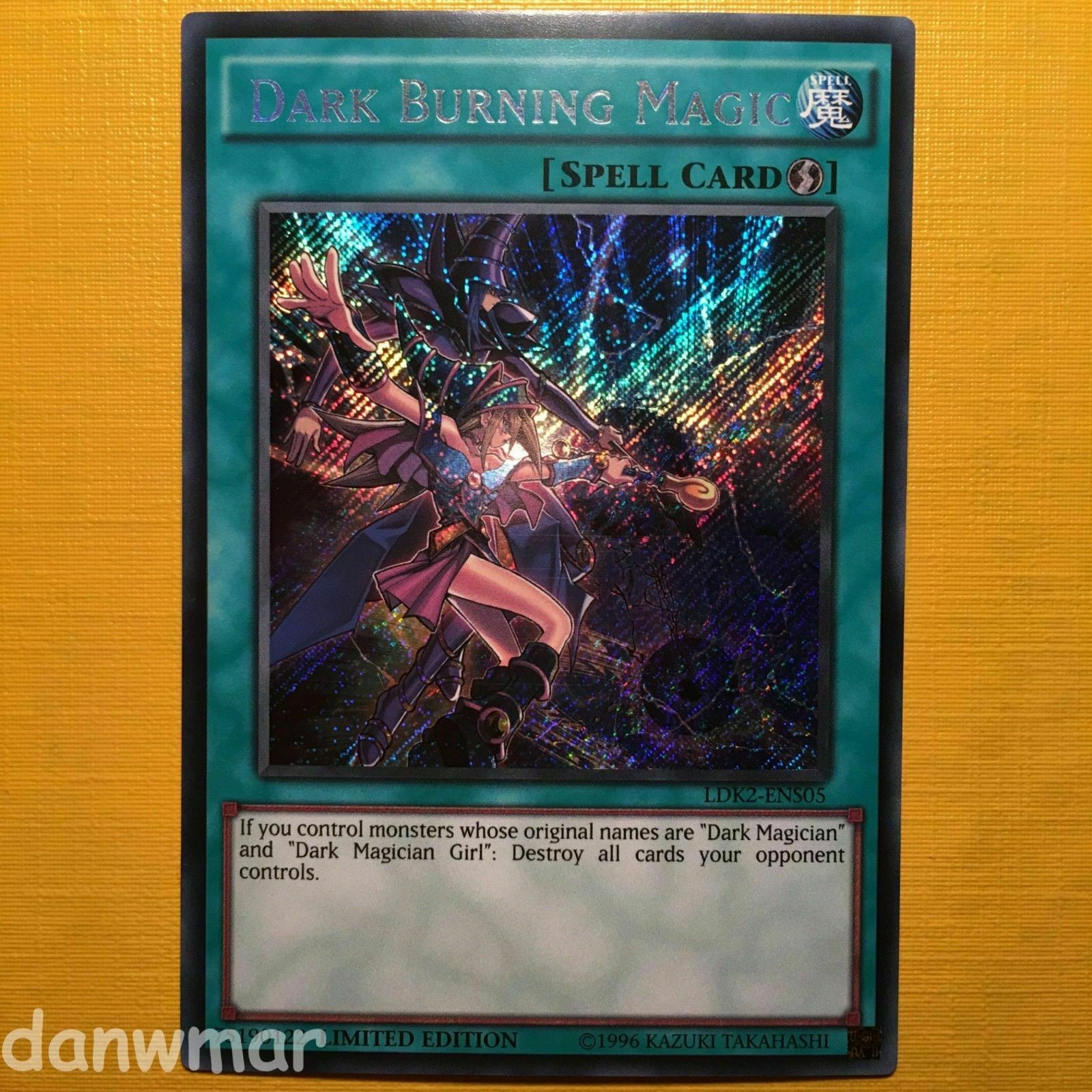 Dark Burning Magic - Secret Rare - Limited Edition - YuGiOh - (Magician ...