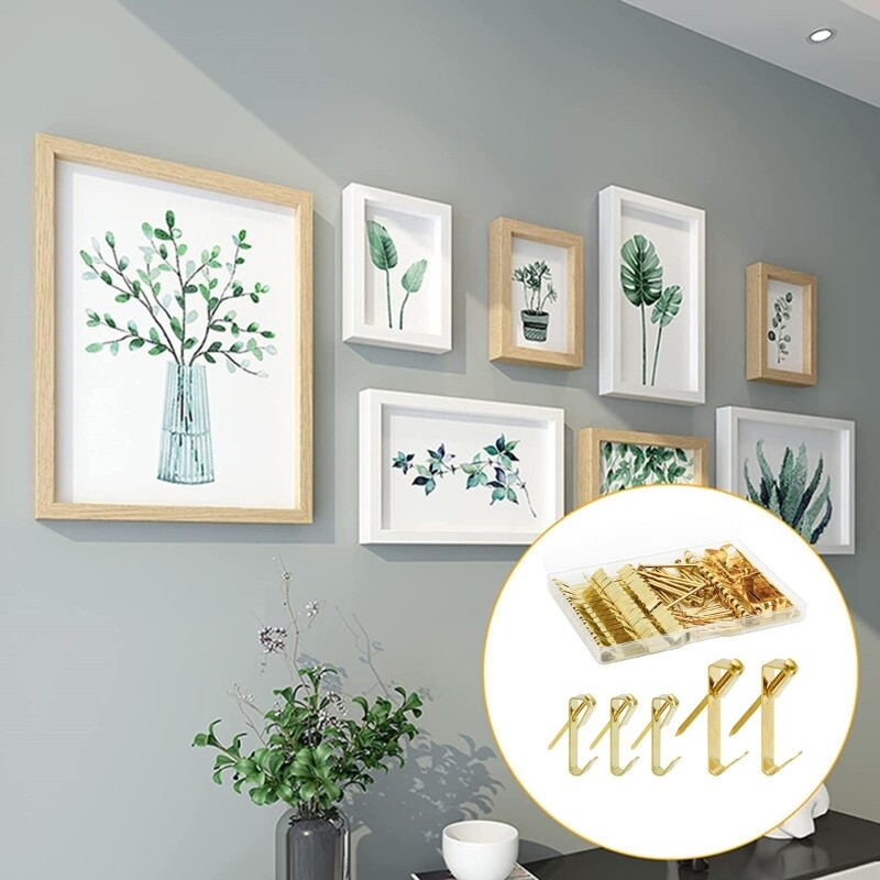 100PCS Photo Frame Hook Picture Hangings Solution Picture Frame ...