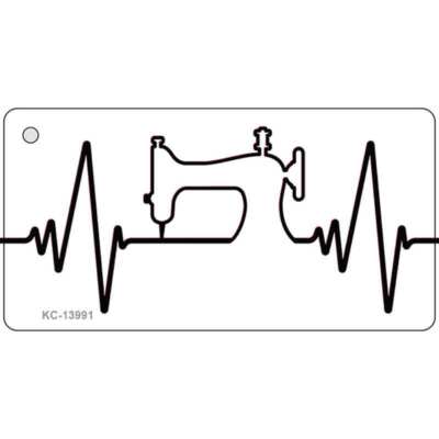 Sewing Heart Beat Novelty Metal Key Chain | eBay