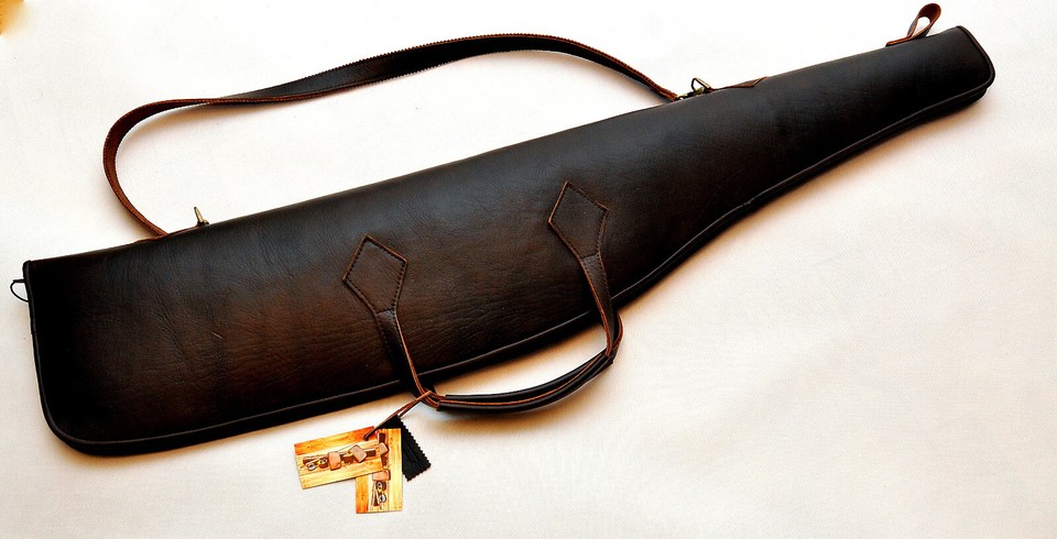 Hunting Leather Rifle Case , Hand Made, Orginal Gift , Genuine Leather ...