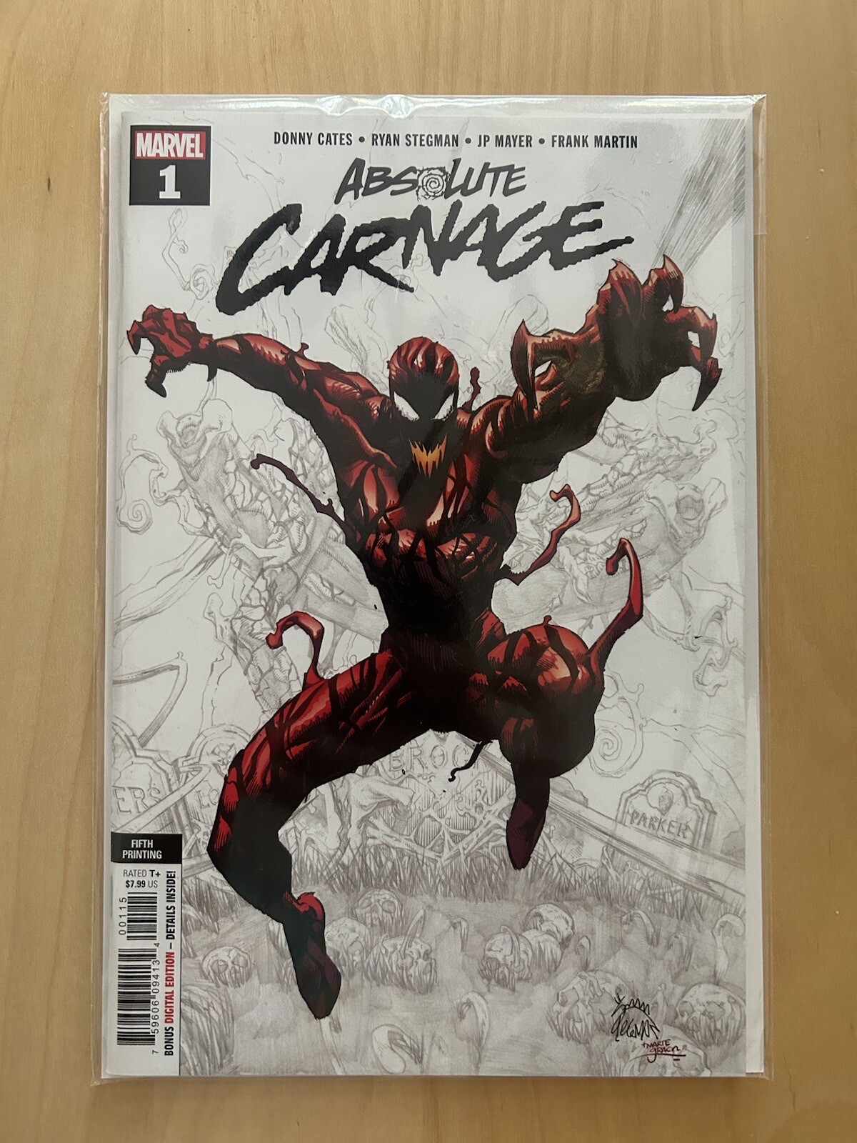 Absolute Carnage (2019) #1 5th Print Ryan Stegman Variant Cover Donny ...