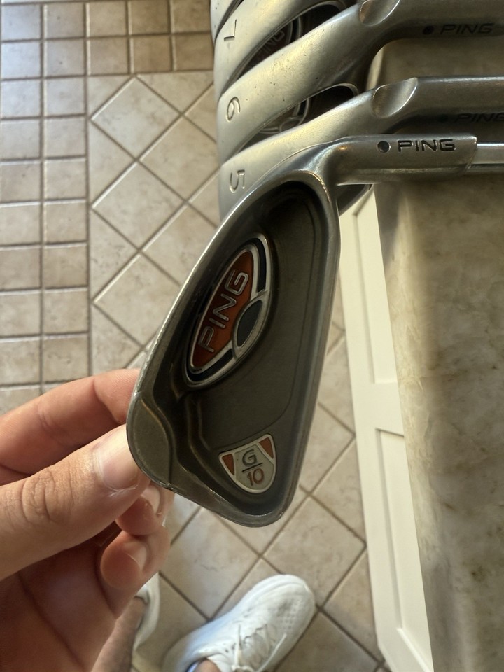 Ping G10 RH Full iron Set (Sharpened Grooves/Restored Grips) 4-SW | eBay