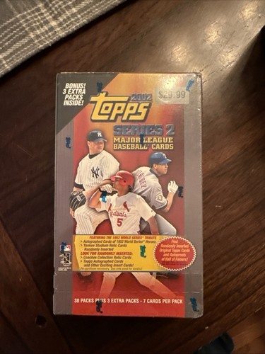 2002 TOPPS SERIES 2 BASEBALL FACTORY SEALED HOBBY BOX | eBay