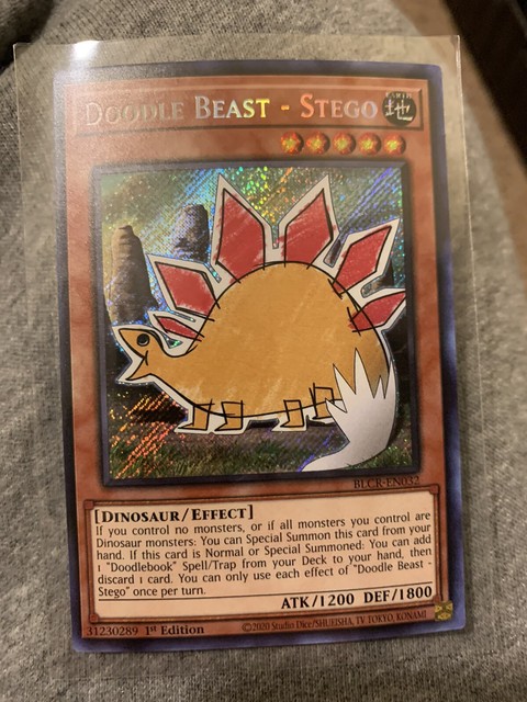Yu-Gi-Oh! TCG Doodle Beast - Stego Battles of Legend: Crystal Revenge ...