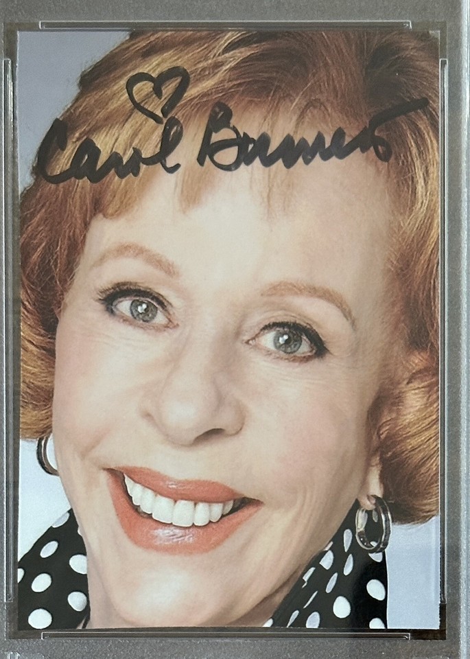 CAROL BURNETT SIGNED PHOTOGRAPH PSA DNA CERTIFIED AUTOGRAPH VINTAGE ...