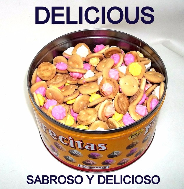 Puerto Rico Flag Florecita Flower Mini Cookies Galleta Candy Sweets ...