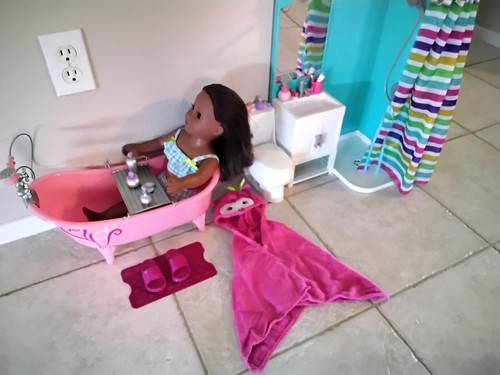 My Life As Complete Bathroom Play Set for 18” With Doll | eBay