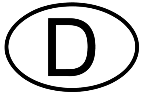 Deutschland D Aufkleber Sticker KFZ Auto | eBay.de