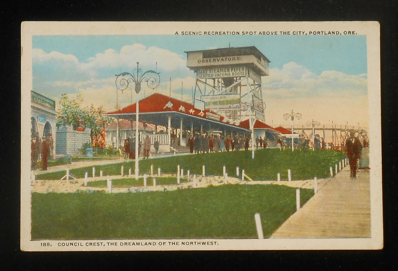 1910s Observatory Council Crest Dreamland Northwest Amusement Park ...