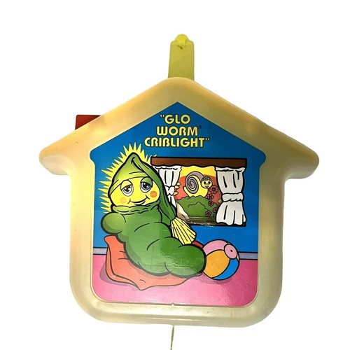 Vintage Playskool Glo Worm Crib Night Light Music Box Baby Toy Glow ...
