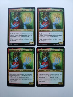 MTG cards 4x Grumgully, the Generous Throne of Eldraine - Eng ...
