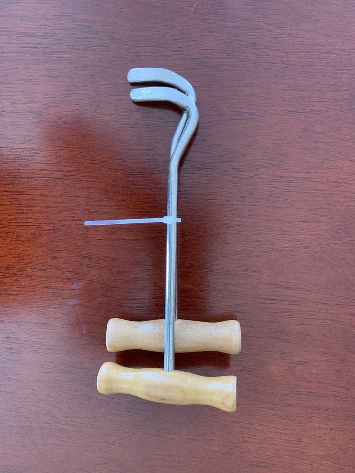 Boot Hook Pulls w/ wooden handles - One Pair | eBay