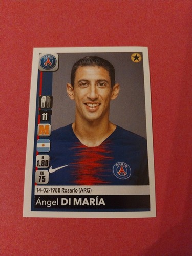 DI MARIA PSG PARIS SG image sticker N° 361 FOOT 2018-2019 PANINI ...
