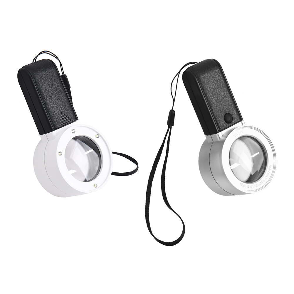 Reading Inspection Illuminated Magnifier w/ 4LED Handheld Magnifying ...