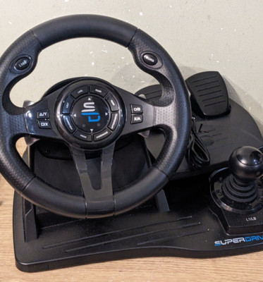 Subsonic Superdrive GS550 racing steering wheel pedals gear shifter for ...